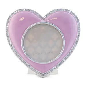 JAY STRONGWATER Chantal Heart Frame - Pale Pink