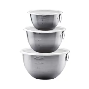 TOVOLO Mixing Bowls, Set Of 3 - Stainless Steel