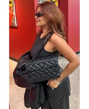 Kurt Geiger Kensington Drench Leather Shoulder Bag