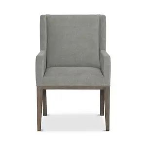 BERNHARDT Artisan Collection Linea Arm Chair - Solid Ash/cerused Charcoal Finish