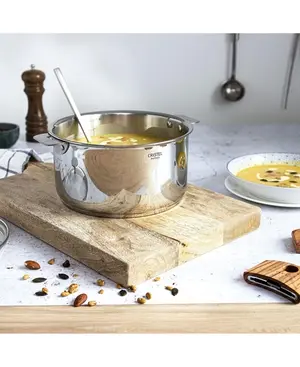 CRISTEL Casteline Tech Olive Wood Handle Set
