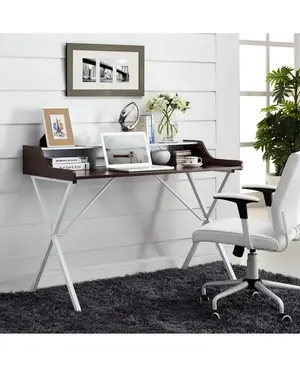 MODWAY Bin Office Desk - Cherry