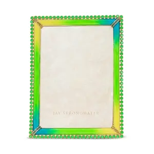 JAY STRONGWATER Lucas Stone Edge 5 X 7 Frame Electric Green