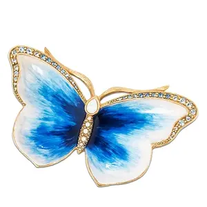 JAY STRONGWATER Juliet Butterfly Trinket Tray - Blue