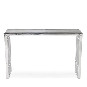 MODWAY Gridiron Console Table - Silver