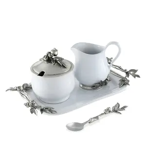 VAGABOND HOUSE Blueberry 4 Piece Creamer Set - Pewter