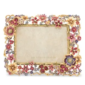 JAY STRONGWATER Ophelia Floral Cluster Frame, 5 X 7