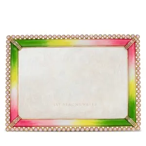 JAY STRONGWATER Lorraine Stone Edge 4 X 6 Frame - Flora