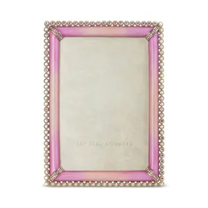 JAY STRONGWATER Lorraine Stone Edge 4 X 6 Frame - Rose