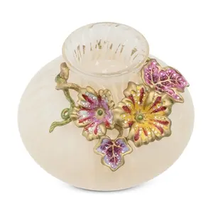 JAY STRONGWATER Holland Leaf And Flower Vase - Multi