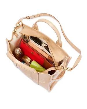 Marc Jacobs The Leather Tote Bag - Camel/gold