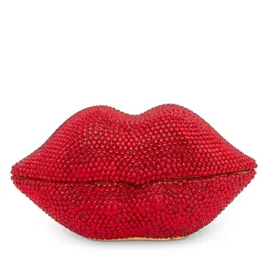 JAY STRONGWATER Amy Pave Crystal Lips Box - Ruby