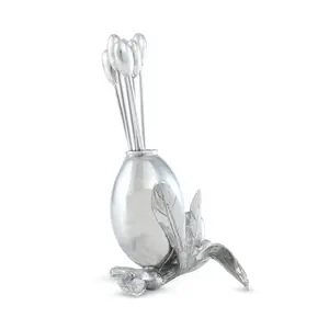 VAGABOND HOUSE Olive Cheese Picks And Holder Set