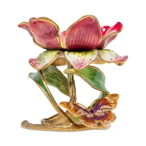 JAY STRONGWATER Aimee Floral 7 Pillar Candle Holder