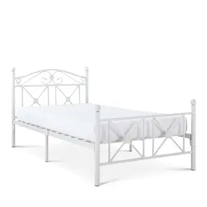 MODWAY Cottage Twin Bed - White