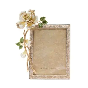 JAY STRONGWATER Beauty Rose Frame, 5 X 7 - Gold