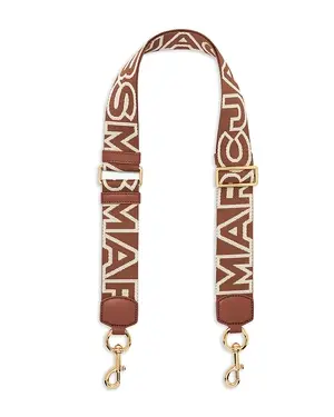 Marc Jacobs The Outline Logo Webbing Strap Argan Oil Multi/gold
