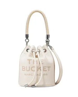 Marc Jacobs The Leather Bucket Bag - Cotton/silver