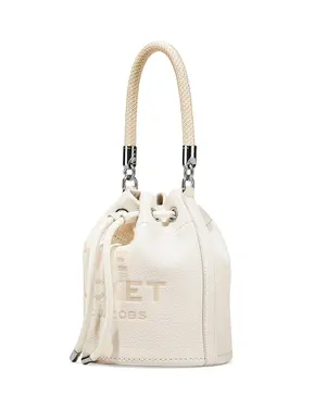Marc Jacobs The Leather Bucket Bag - Cotton/silver