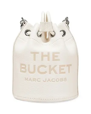 Marc Jacobs The Leather Bucket Bag - Cotton/silver