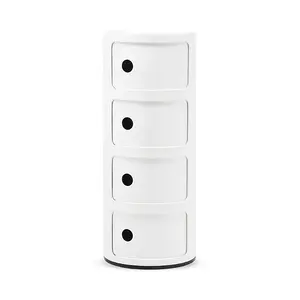 KARTELL Componibili Colors 4 Tier Storage Tower - White