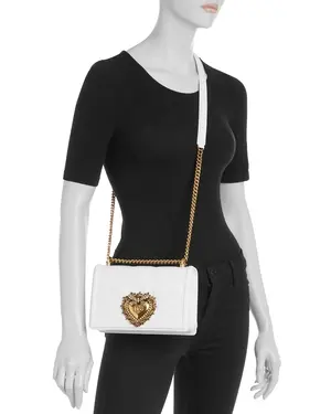 Dolce & Gabbana Medium Devotion Bag - Optic White/gold
