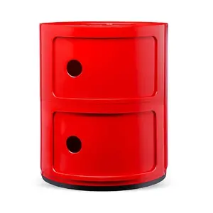 KARTELL Componibili Colors 2 Tier Storage Tower Red