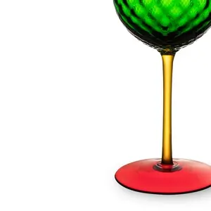 DOLCE & GABBANA CASA Red Wine Glass - Green Multi