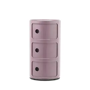 KARTELL Componibili Colors 3 Tier Storage Tower - Mauve