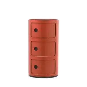 KARTELL Componibili Colors 3 Tier Storage Tower - Orange