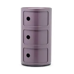 KARTELL Componibili Colors 3 Tier Storage Tower Purple