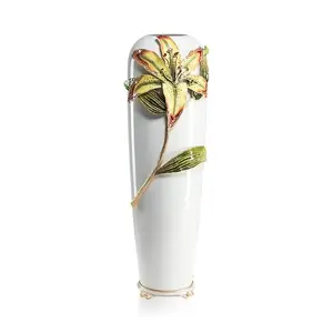 JAY STRONGWATER Lily Vase White