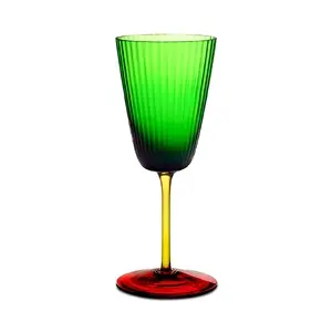 DOLCE & GABBANA CASA White Wine Glass - Green Multi