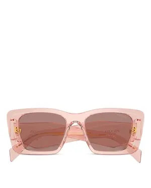 Prada Symbole Butterfly 51mm Sunglasses - Pink/brown Solid