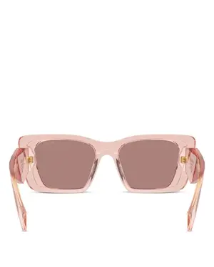 Prada Symbole Butterfly 51mm Sunglasses - Pink/brown Solid