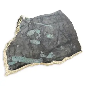 ANNA NEW YORK Kiva Platter & Gold - Emerald