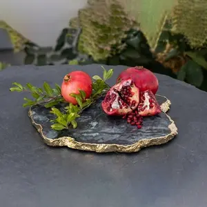ANNA NEW YORK Kiva Platter & Gold