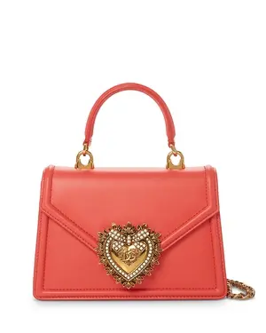 Dolce & Gabbana Small Devotion Bag - Coral/gold