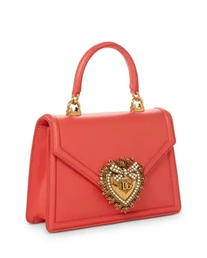 Dolce & Gabbana Small Devotion Bag - Coral/gold