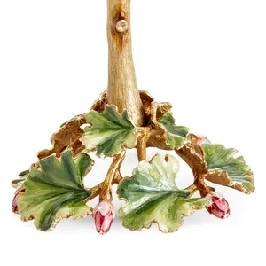 JAY STRONGWATER Geranium Flower Objet D'art