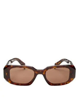 Prada Symbole Rectangular Sunglasses - Tortoise/brown