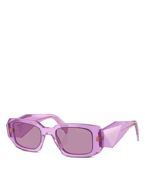 Prada Prada Symbole Rectangular Sunglasses Violet