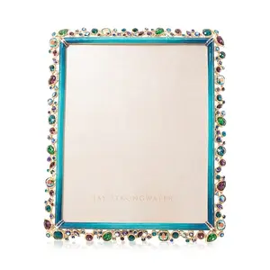 JAY STRONGWATER Bejeweled Picture Frame, 8 X 10 - Peacock