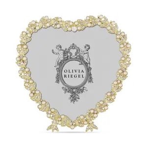 OLIVIA RIEGEL Contessa Heart Frame, 3.5 - Gold