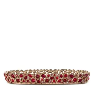 JAY STRONGWATER Bejeweled Tray Red
