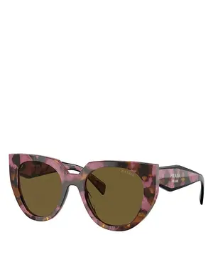 Prada 52mm Cat Eye Sunglasses Pink/brown Solid