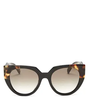 Prada 52mm Cat Eye Sunglasses - Tortoise/brown Gradient