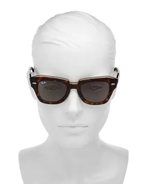 Ray-ban State Street Square Sunglasses - Havana/dark Gray