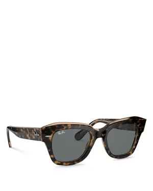 Ray-ban State Street Square Sunglasses - Havana/dark Gray