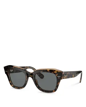 Ray-ban State Street Square Sunglasses - Havana/dark Gray